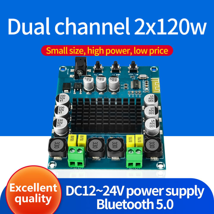 XH-M548 5.0 Bluetooth Digital Amplifier Board, Dual Channel 120WX2 High-Power High Fidelity ...