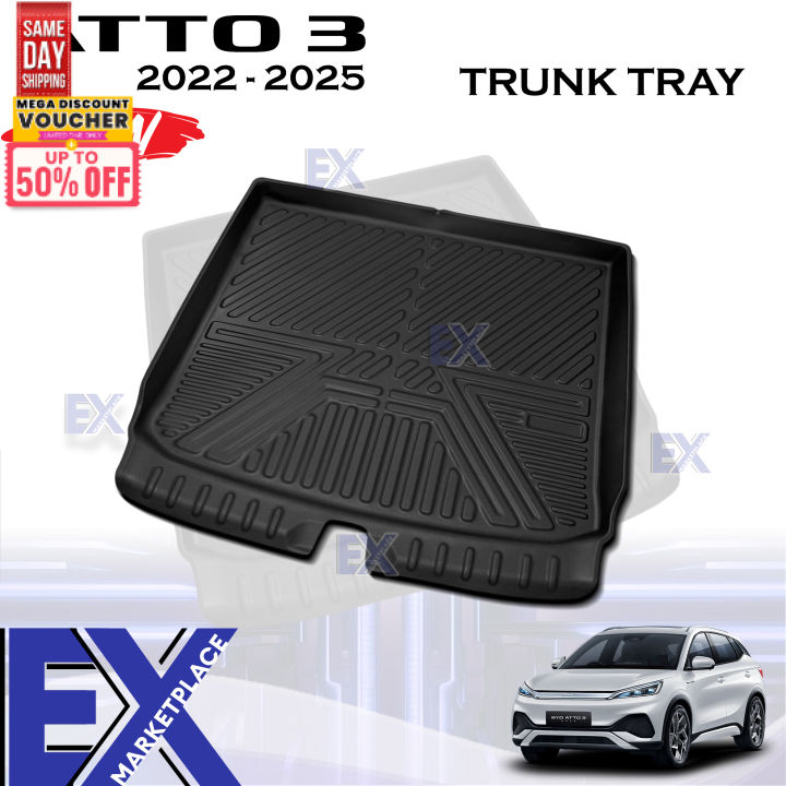 BYD Atto 3 2022 to 2025 Rear Cargo Trunk Tray w/ EXTENSION Thailand ...