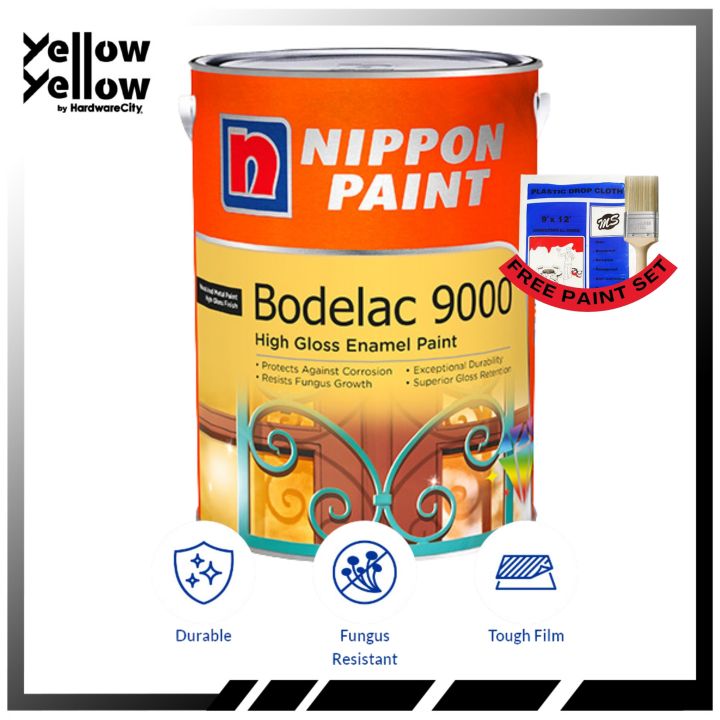 [Free Paint Set] Nippon Paint Bodelac 9000 Enamel | Lazada Singapore