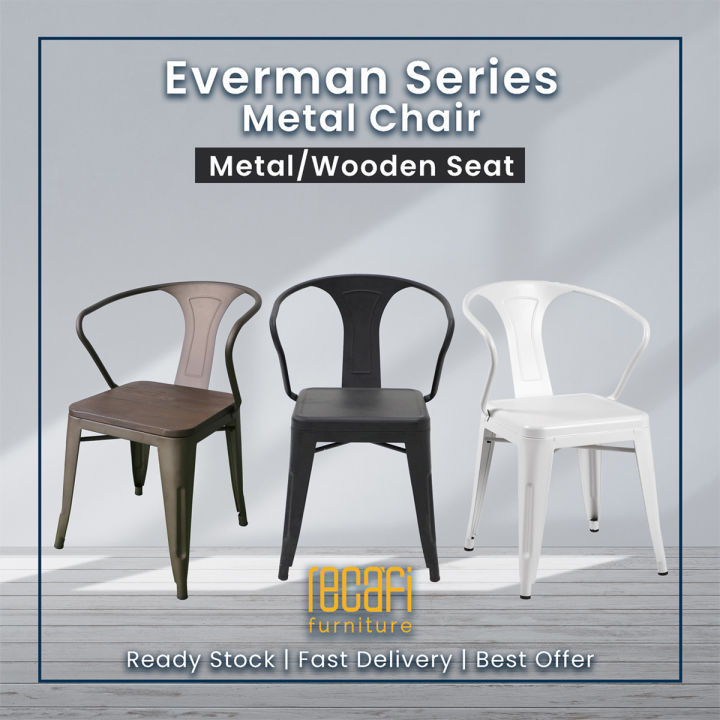 Recafi Furniture Industrial Dining Chair | Kerusi Makan | Kerusi Besi ...
