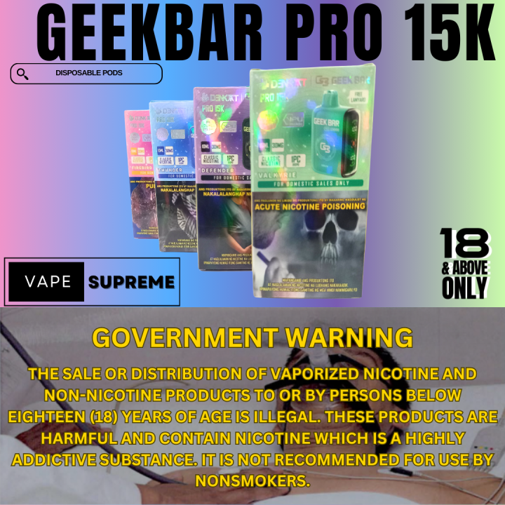 GEEKBAR PRO 15K DISPOSABLE PODS GEEK BAR | Lazada PH
