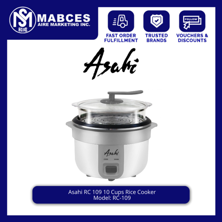 Asahi RC-109 10 Cups Rice Cooker | Lazada PH