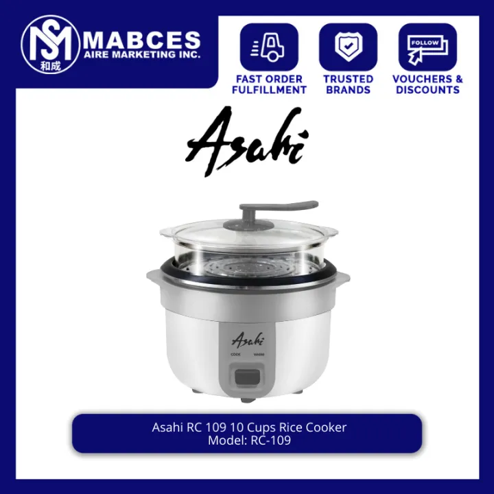 Asahi RC-109 10 Cups Rice Cooker | Lazada PH