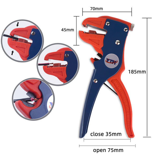 TL-700D Self-adjusting Insulation Wire Stripper Cutter Hand Crimping ...