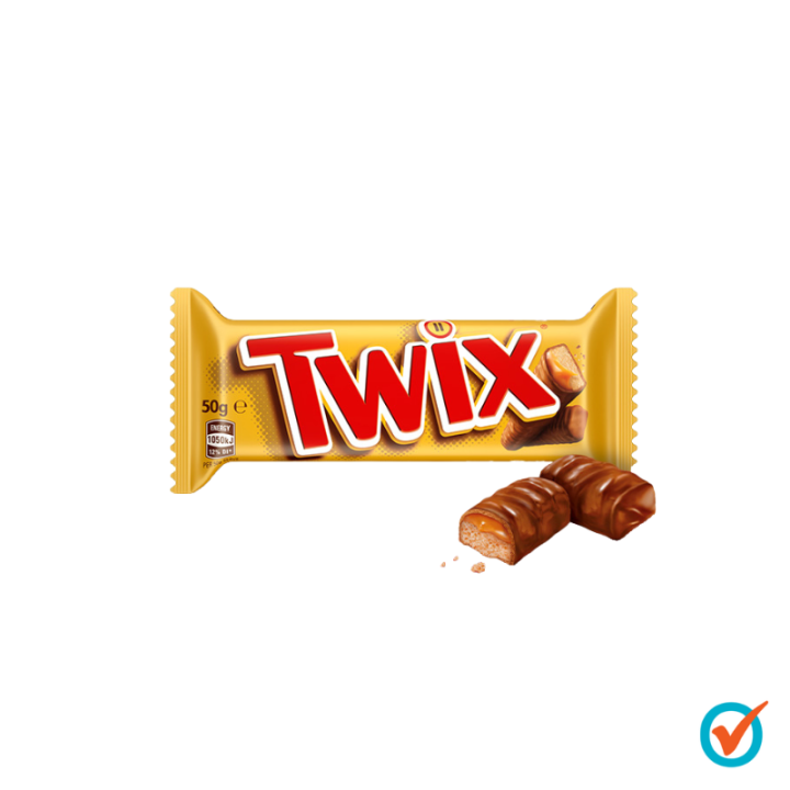 Twix Caramel Chocolate Single 50g Chocolate (Exp: 19 Nov 2025) | Lazada