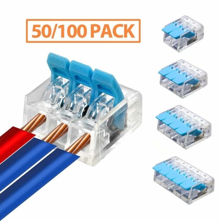 New Lever Nut Splicing Electrical Wire Connectors 2/3/4/5 Port ...