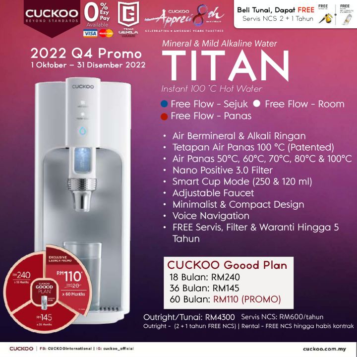 CUCKOO TITAN WATER PURIFIER | Lazada