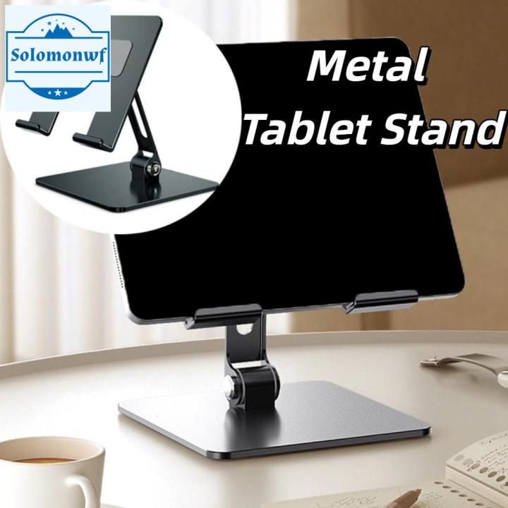 SOLOMONWF Multi Angle Tablet Stand Foldable Adjustable Tablet Phone ...