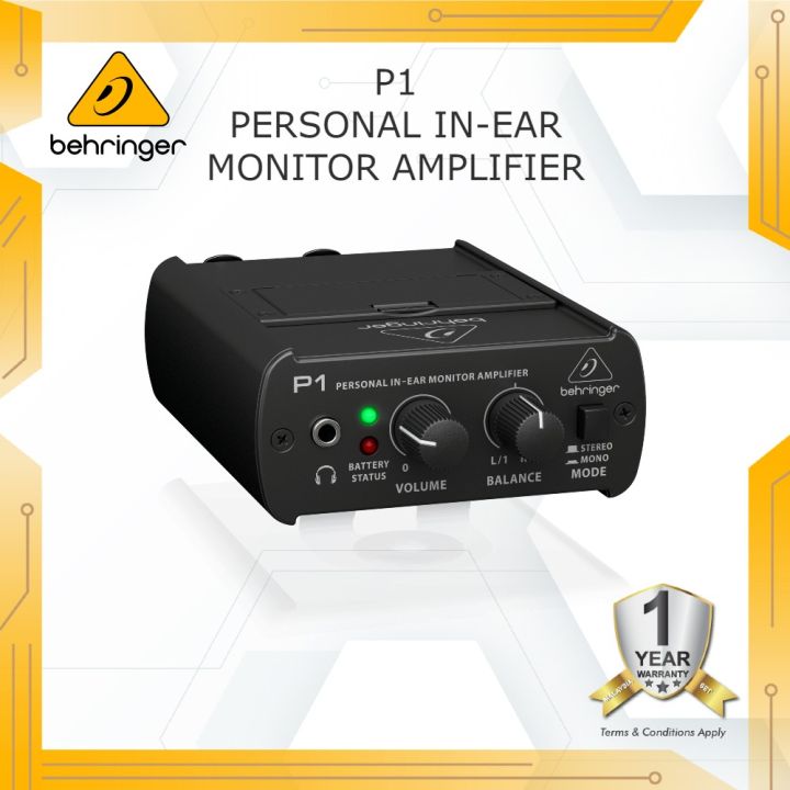 [100% AUTHENTIC] BEHRINGER P1 Personal In-Ear Monitor Amplifier | Lazada