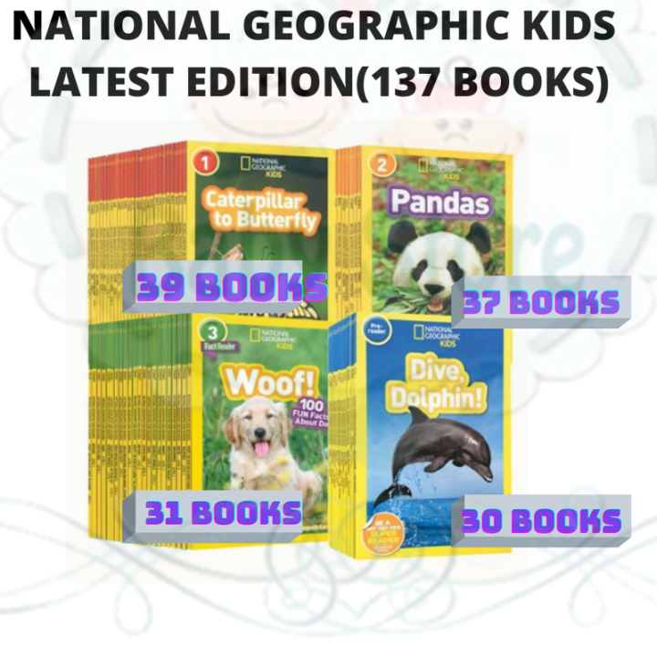 National Geographic Kids Pre-reader, Level 1, Level 2 and Level 3 (137 ...