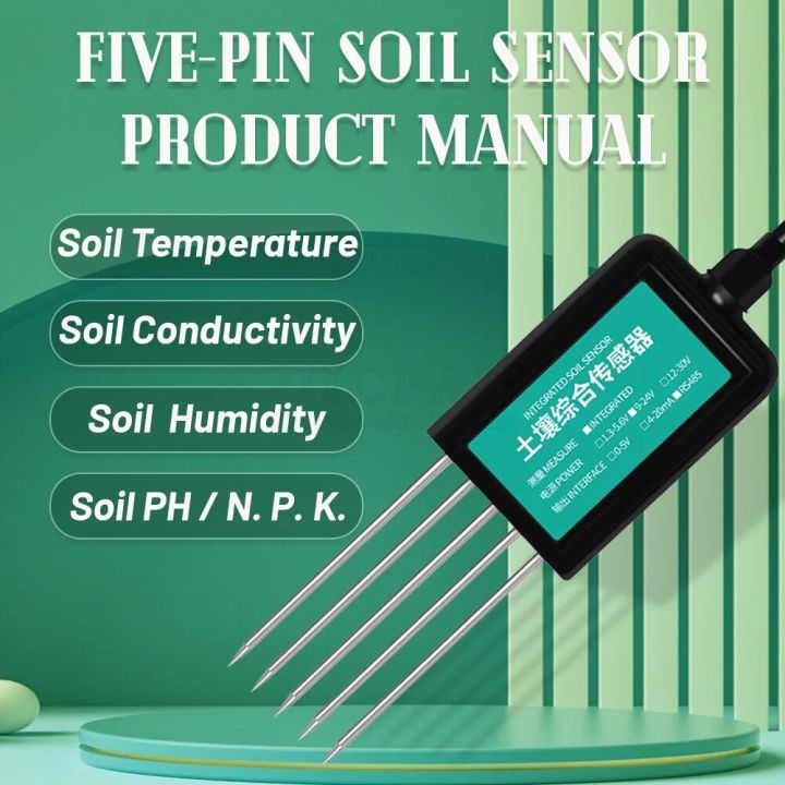 【Sell-Well】 Rs485 Soil Temperature And Humidity Sensor Ph Conductivity ...