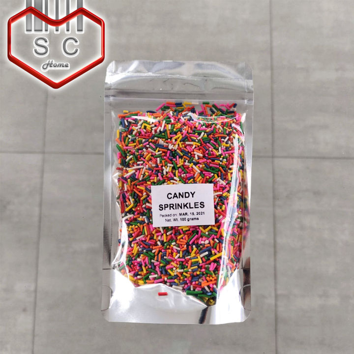 Sprinkle Candy 100g Scramble Shake Toppings Rainbow Candy Shopping ...