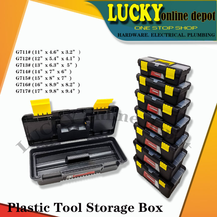 DOUBLE LAYER PORTABLE PLASTIC TOOL BOX | Lazada PH