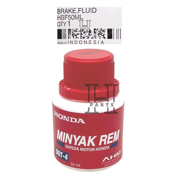 MINYAK REM BRAKE FLUID MOTOR HONDA HBF50ML AHM HGP | Lazada Indonesia