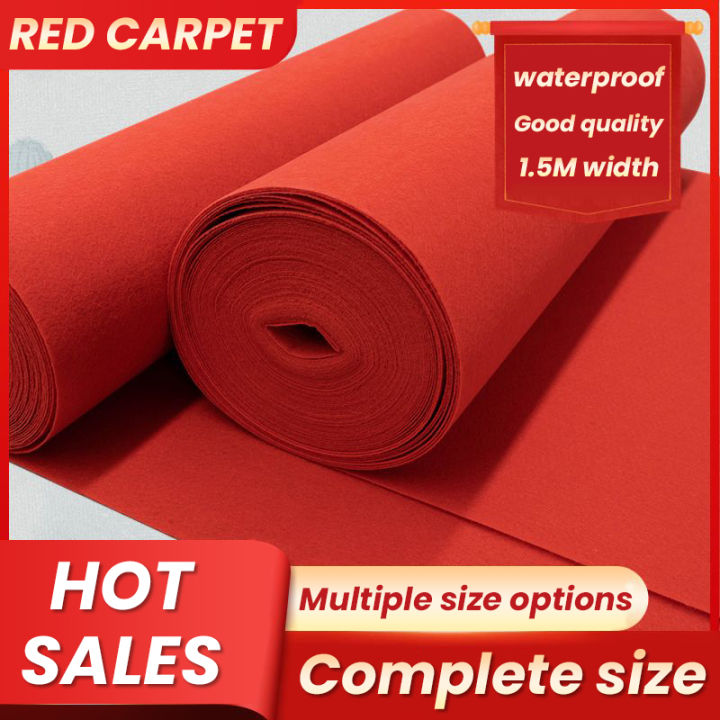 1.5M Red Carpet Wedding Carpet Custom Length Aisle Runner Indoor ...