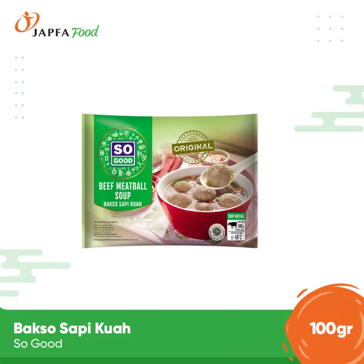 So Good Bakso Sapi Kuah 100gr / Bakso Sapi Instant Halal dengan Kuah ...