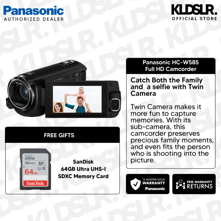 Panasonic HC-W585 Twin Camera Full HD Camcorder (Panasonic Malaysia ...