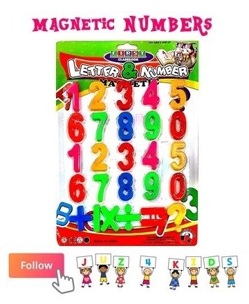 Fridge Magnet Nombor Number 123 Kids Learn Maths Symbol (26 pcs) | Lazada