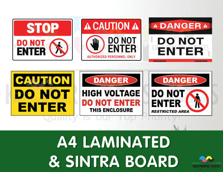 Do not enter , Authorized Personnel, Private Property, Restricted Area ...