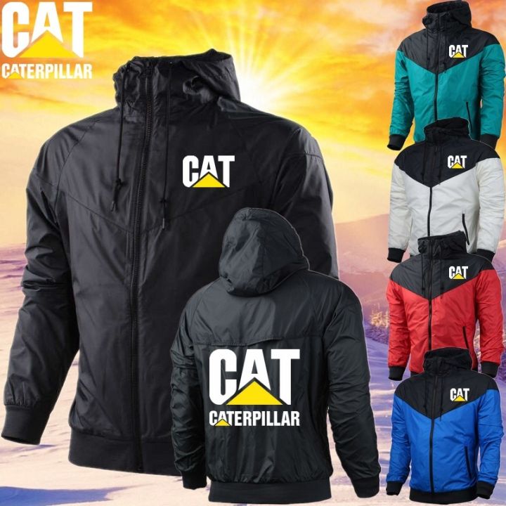 New Fashion Caterpillar CAT Logo Print Men Waterproof Jacket Tractor ...