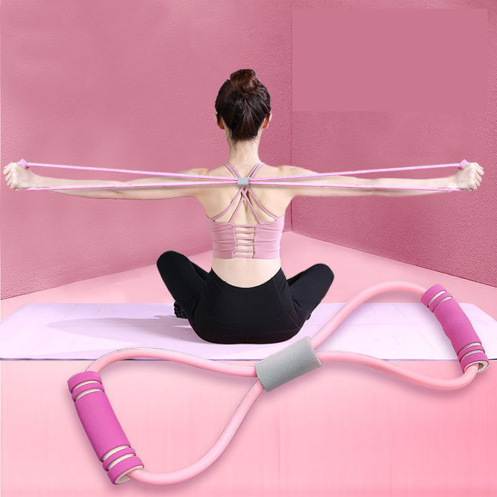 Buy 1 Take 1 Yoga Resistance Rope Shoulder Stretching Figure 8 shape ...