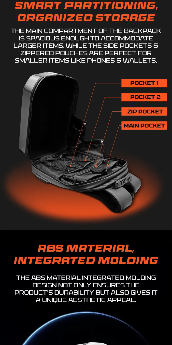 LOY StarkGaze C LED Knight Backpack – Expandable, Waterproof, and ...