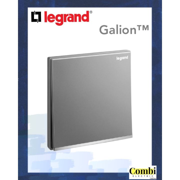 Legrand galion 1gang 1way/2way switches dark silver | Lazada