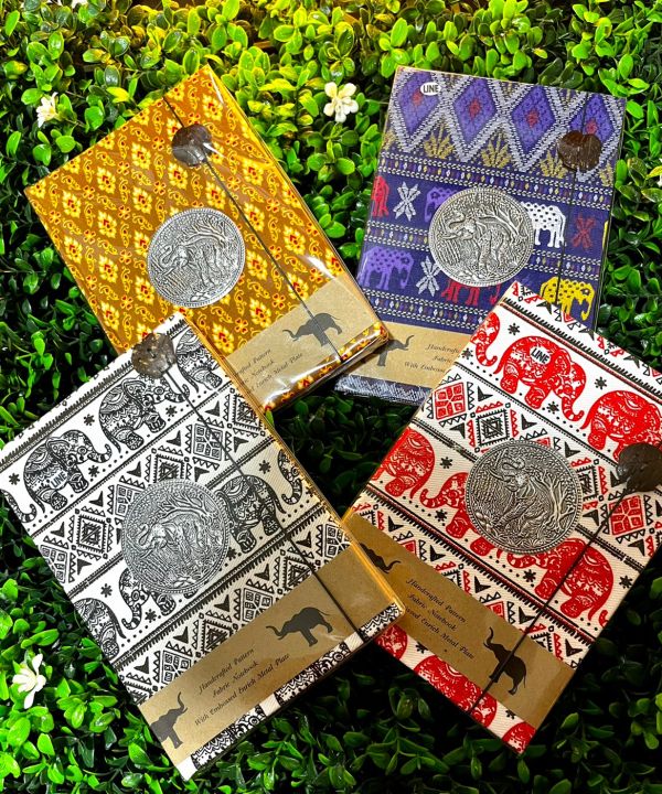 สมุดโน๊ต สมุดบันทึก มีเส้น ลวดลายศิลปะ Thai pattern notebook | Lazada.co.th