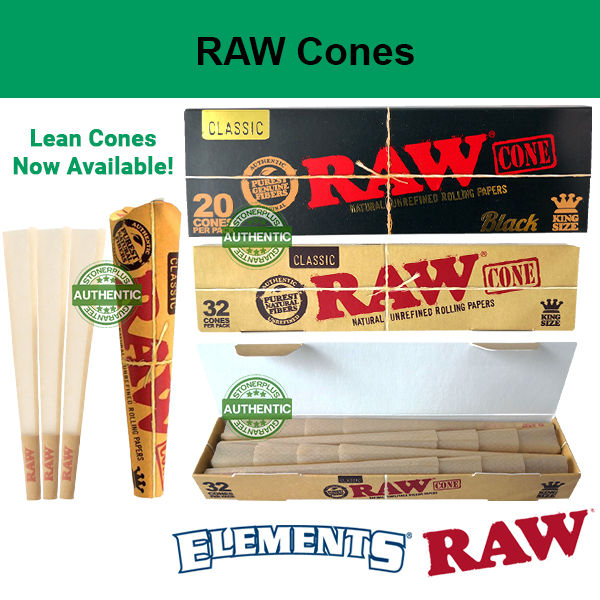 [RAW / Elements / Hornet] RAW Pre-Rolled Cones from RAW Rolling Paper ...