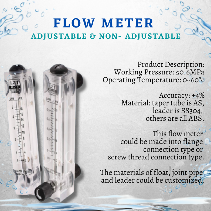 Flow Meter Adjustable 5GPM | Lazada PH