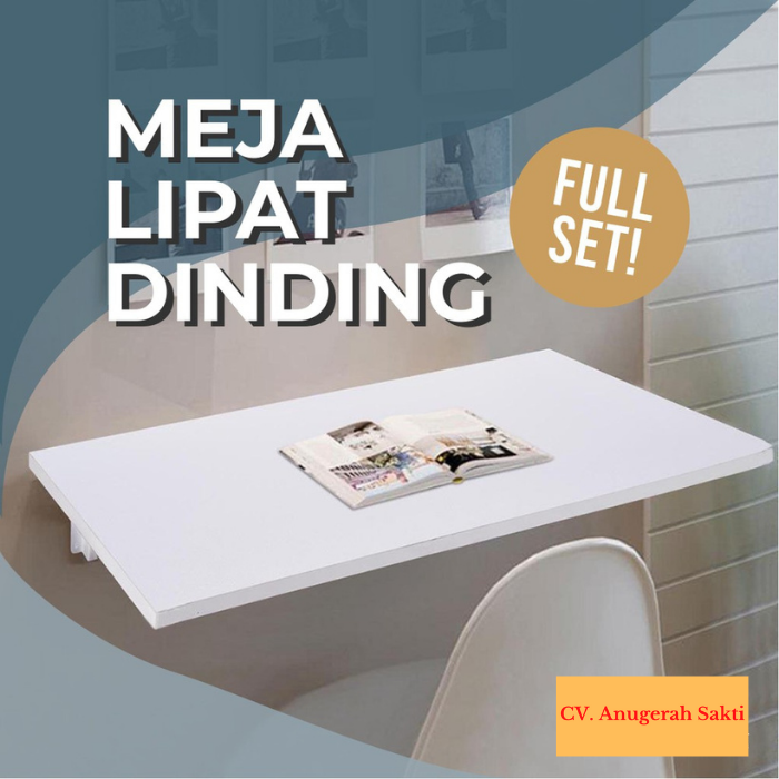 Meja Lipat Dinding Ambalan Tempel Tembok / Meja Kerja / Meja Belajar ...