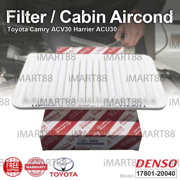 Original Toyota Element Air Filter Toyota Camry ACV30 Harrier ACU30 ...