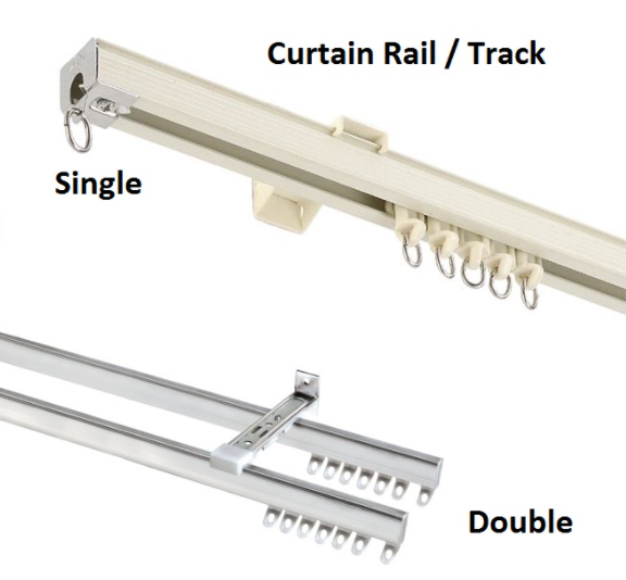 Rel Langsir Aluminium Set Lengkap Jenis Single/Double MF (Aluminium ...