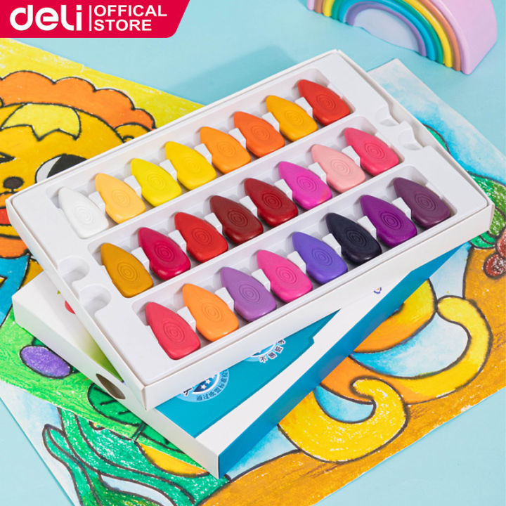 Deli 36/48Colors Water Drop Crayons 72074 | Lazada PH