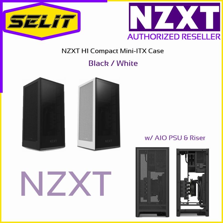 [Selit Trading] NZXT H1 Black Compact Mini-ITX Case w/ AIO PSU & Riser ...
