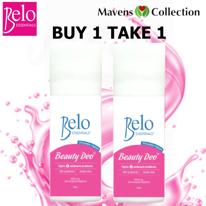 (Buy 1 Take 1) Belo Essentials Beauty Deo Whitening Deodorant Roll-on ...