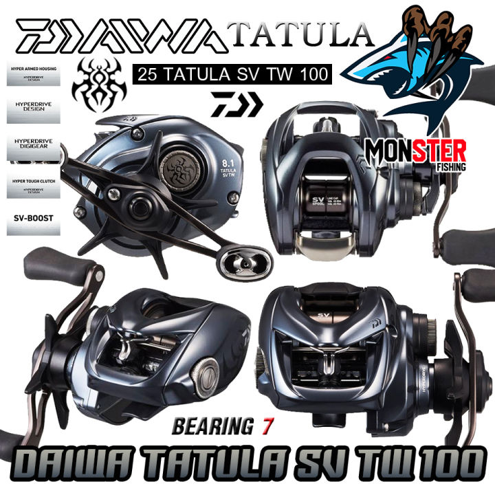รอกตกปลา รอกหยดน้ำไดว่า DAIWA TATULA SV TW 100 รุ่นใหม่ ปี 2025 | Lazada.co.th