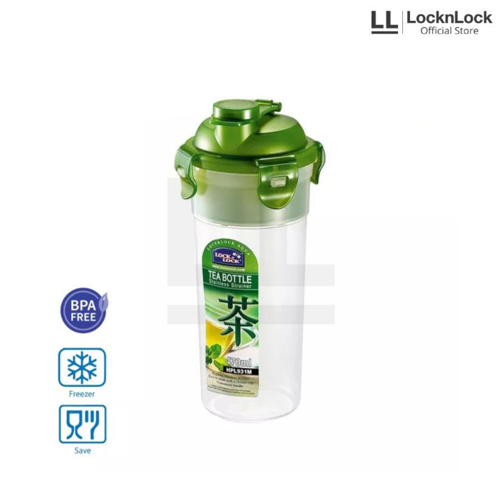 Lock&Lock Water Bottle Botol Air Minum Saringan HPL931M - ROUND TALL ...