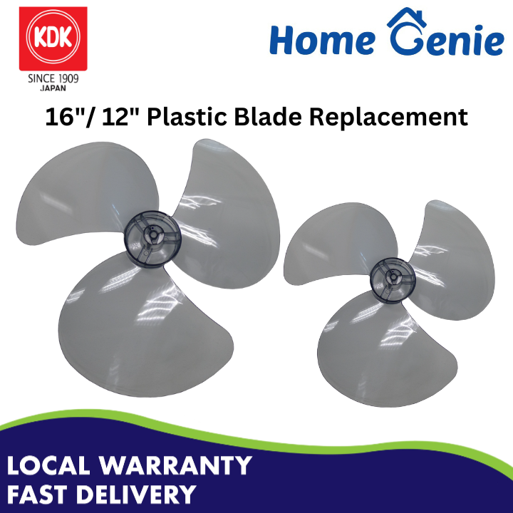 KDK Original Plastic Fan Blade Replacement 16 Inch / 12 Inch And Plastic Fan Knob Spinner ...