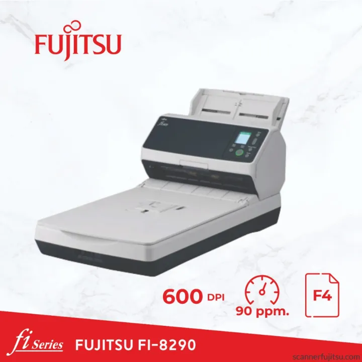Scanner Fujitsu Fi-8290 ADF + Flatbed - 90 Lembar/Menit - (A4/Legal ...