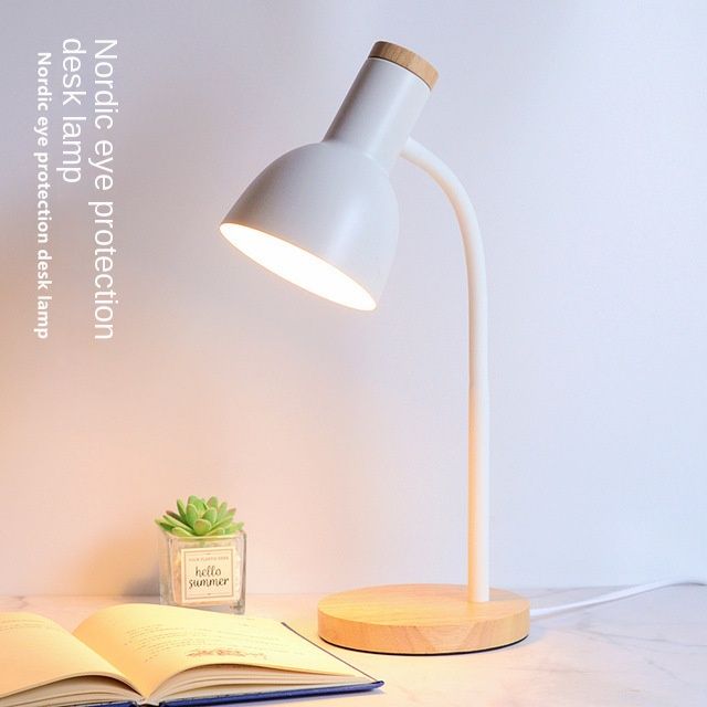 New Year lighting 】 【24 hours】table lamp Nordic Modern wooden desk lamp ...