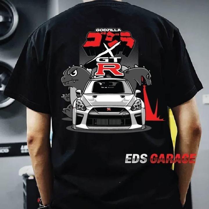 ใหม่ [เสื้อยืดกราฟิกผู้ขายท้องถิ่น] R35 Godzilla Skyline GTR GTR35 ...