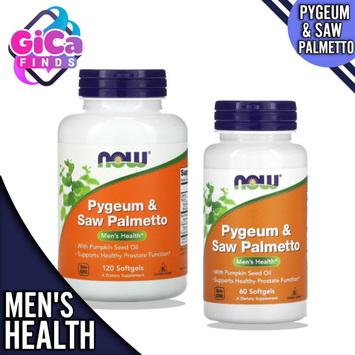 Now Foods Pygeum & Saw Palmetto 60 Softgels or 120 Softgels | Lazada PH