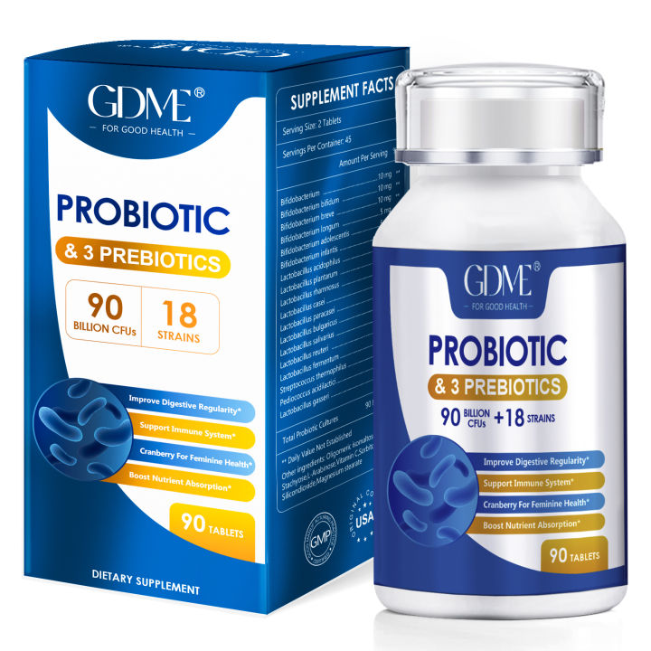 GDME Probiotics Food Supplement unisex For Adult And Kids For Health 90 ...