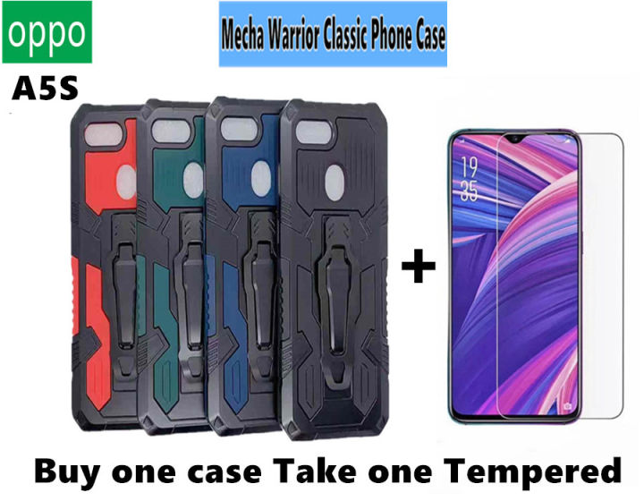 Oppo A5S Phone Case Shockproof Rugged Kickstand Magnetic Casing Back ...