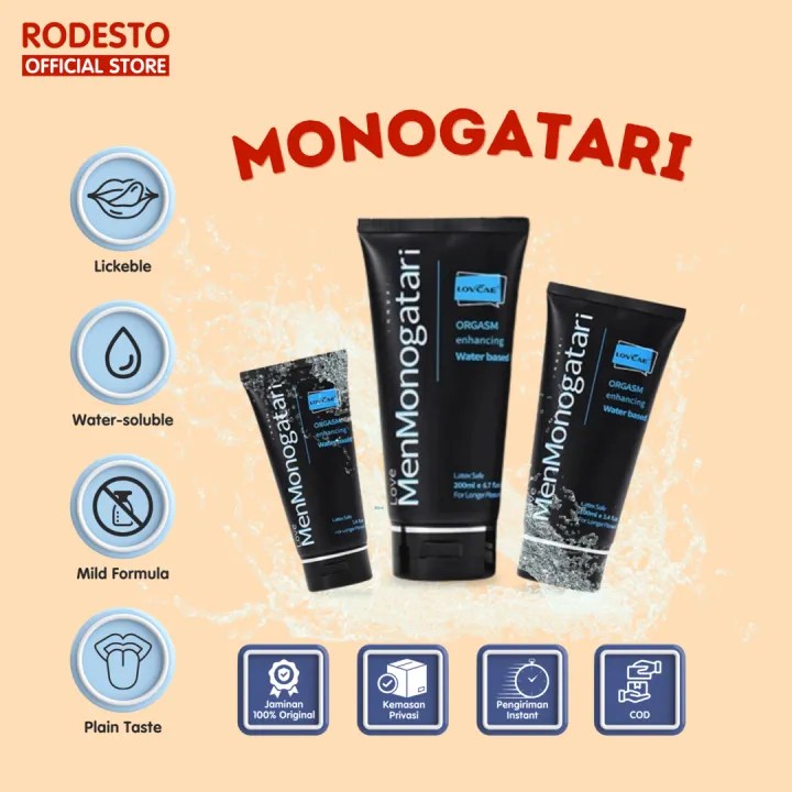 Monogatari Lovcae Premium Men Lubricant, Gel Pelicin dan Pelumas 100% ...