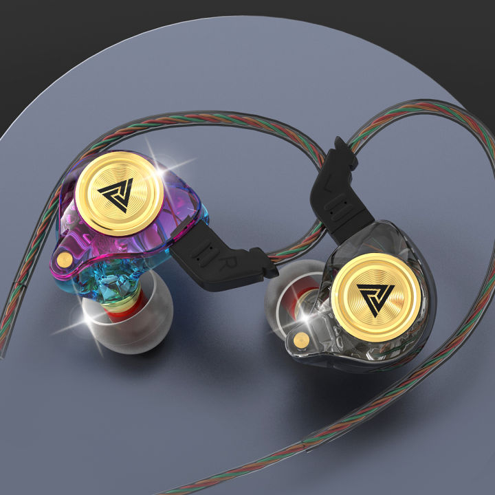 New QKZ AK3 Headphones Diaphragm Dynamic Drive With Mic HIFI Subwoofer ...