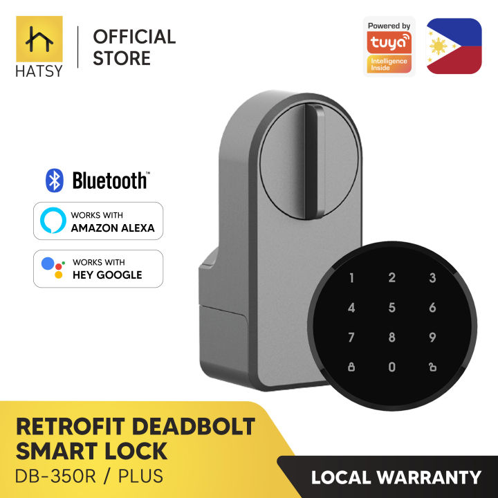 HATSY - Smart Deadbolt Lock, Bluetooth App Unlock, Works with HATSY ...