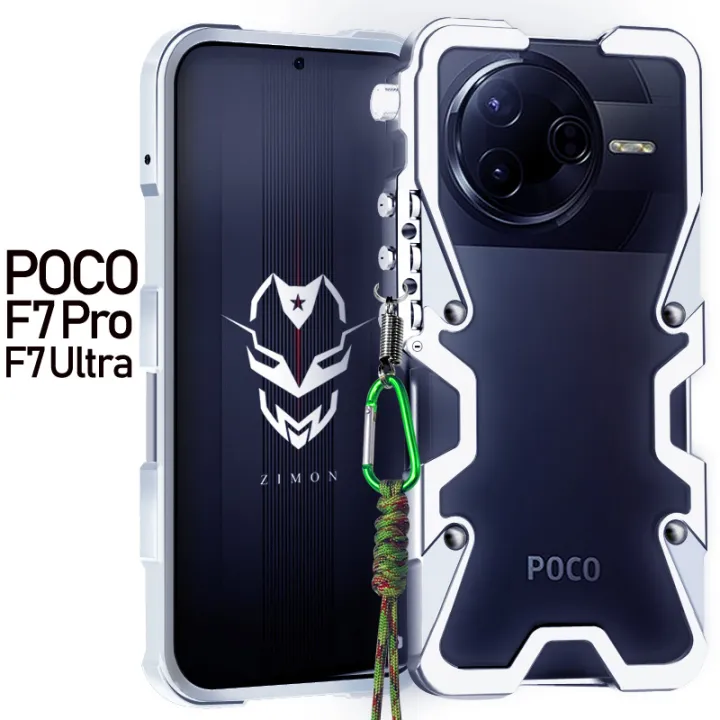 ZIMON Metal Frame Case for Xiaomi POCO F7 Pro / F7 Ultra, Aluminum ...