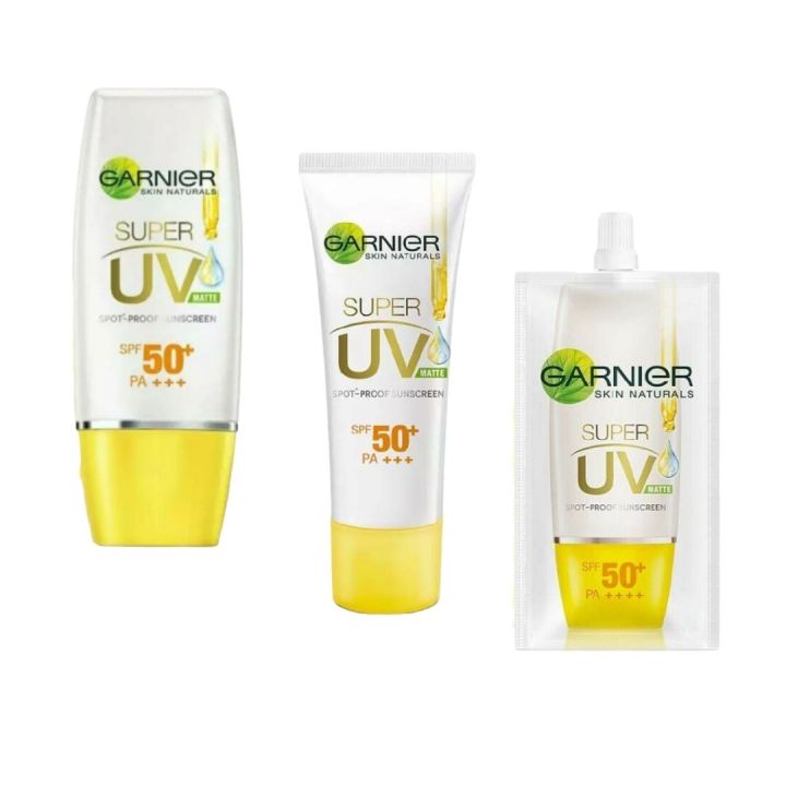 Sunscreen Garnier Super UV Sunscreen SPF 50+ PA+++ 30 ML (Matte Finish ...